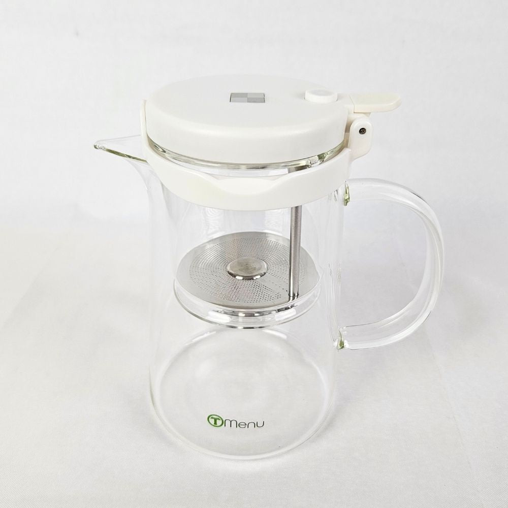 Unique tea brewer | press button Teapot glass 750ml – Tea Journeys